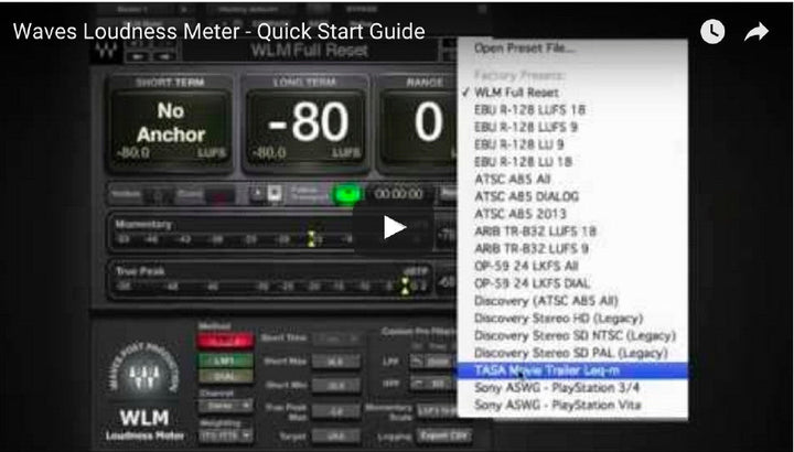 WLM Plus Loudness Meter - WavesLatinoAmerica